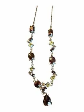 Avon | Jewelry | Vintage Avon Antiqued Gold Honey Rhinestone Drop ...
